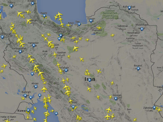 No Drop In Number Of Planes Flying Over Iran Airspace - Iran Front Page