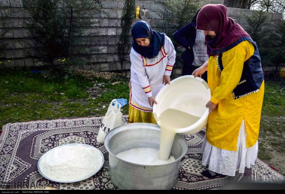 Cooking Samanu, Ancient Tradition In Northern Iran