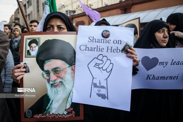 Iranians Protest French Magazine Charlie Hebdo’s Sacrilegious Cartoons ...